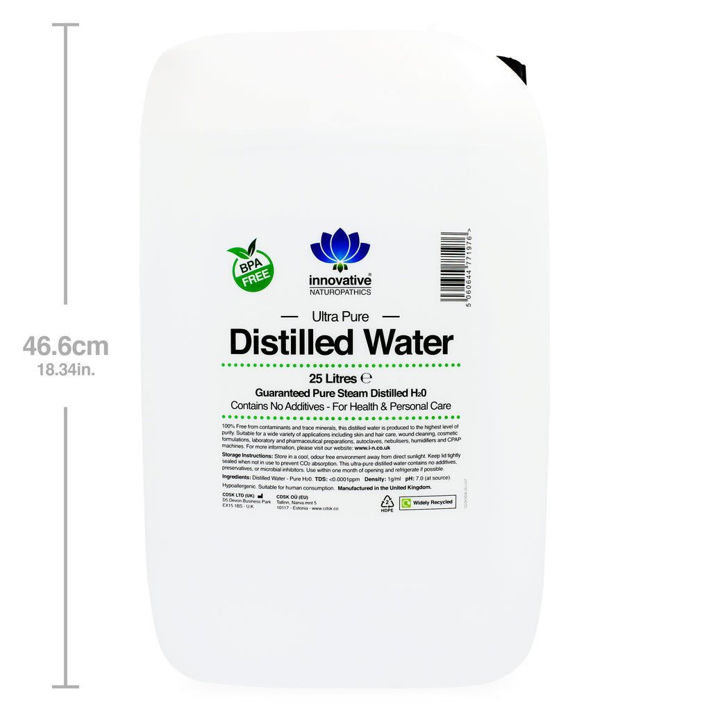 Ultra Pure Distilled Water - 25 Litres with Jerry Can Tap – Innovative ...