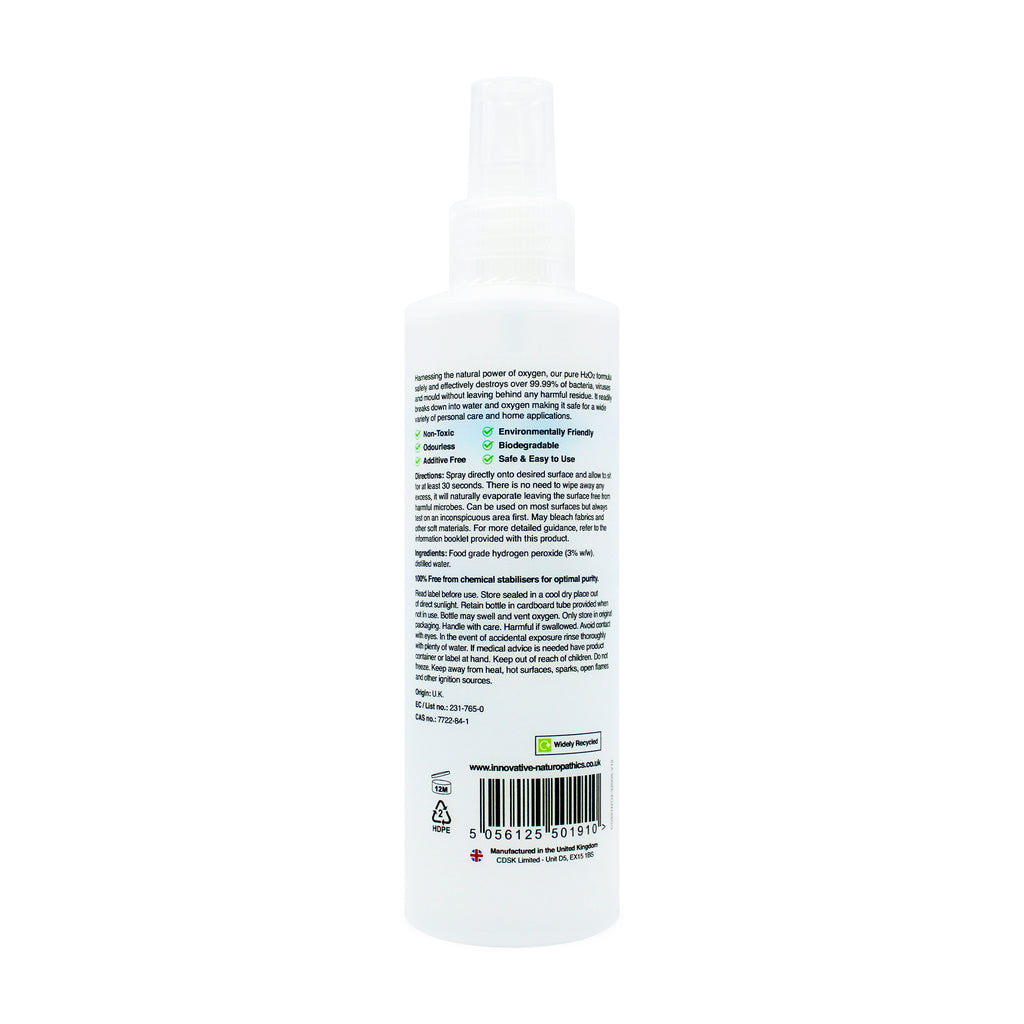 3% Hydrogen Peroxide - 200ml Spray - Pack of 4 – Innovative Naturopathics